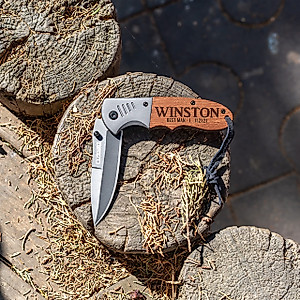 Lara Laser Works Set of 6, Groomsmen Gifts, Pocket Knives Personalized for Groomsman | 16 Font Option | Customized Engraved Pocket Knives, Groomsman Gifts for Wedding, Groomsmen Proposal Gifts