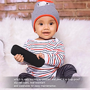 Universal Silicone Protective Cover Case Skin for Roku Voice Remote - Shockproof, Dustproof, and Washable - Fits Most TCL Smart TV Roku Controller Models (Black)