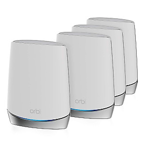 NETGEAR Orbi Whole Home Tri-Band Mesh WiFi 6 System (RBK754) – Router with 3 Satellite Extenders | Coverage up to 10,000 sq. ft. and 40+ Devices | AX4200 (Up to 4.2Gbps)