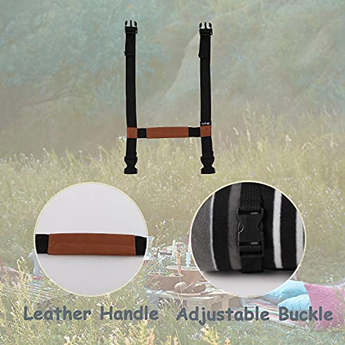 apollo walker Extra Large Picnic Blanket Camping Mat 80x 60 inches with Waterproof Backing for Family Picnic,Concerts,Park,Travel,Grass