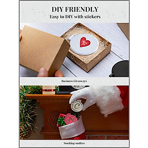 Getinbulk Compact Mirror Bulk, Round Makeup Mirror for Purse, Set of 24 (White)