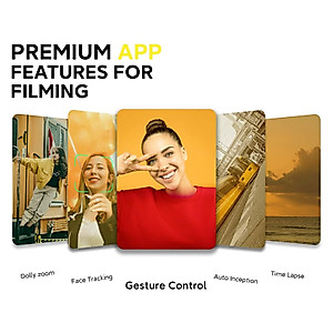 Gimbal Stabilizer for Smartphone w/LED Light Face Tracking Inception Timelapse Handheld Foldable 3-Axis Gimble for iPhone 15 14 13 12 11 Pro Max Android Galaxy S23 YouTube TikTok Vlog AOCHUAN Smart X