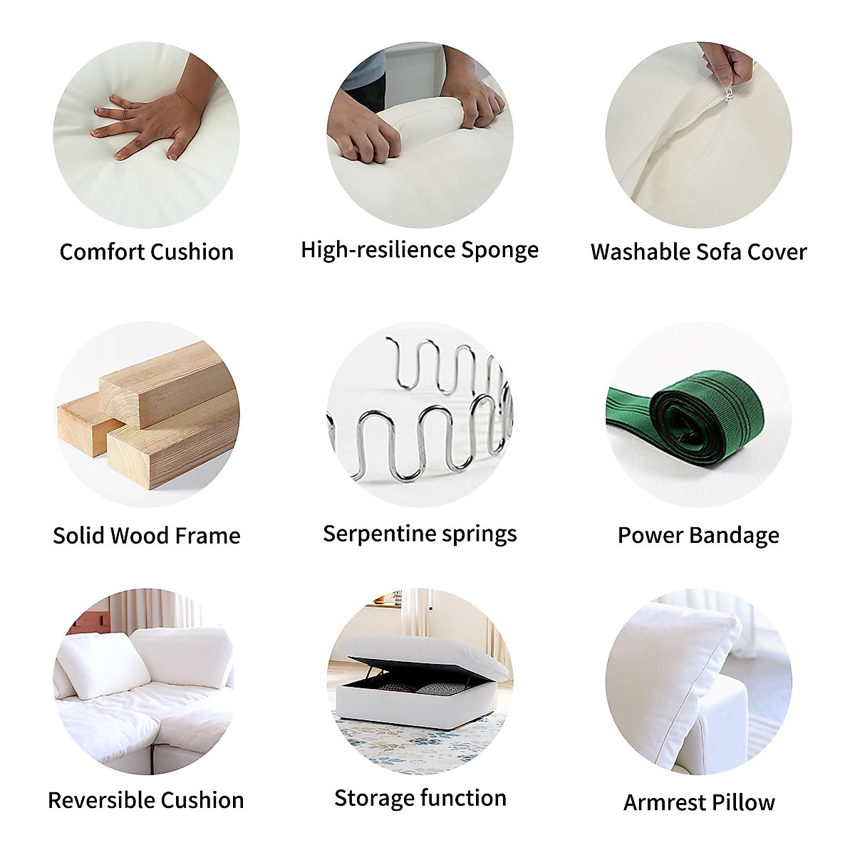 Cloud Modular Sectional Sofa,Large Down Filled Comfort V Shaped Sofa Couch for Living Room,Minimalist Wide Deep Seat Convertible Couches for Office Apartment,4 Seater and 1 Corner,White