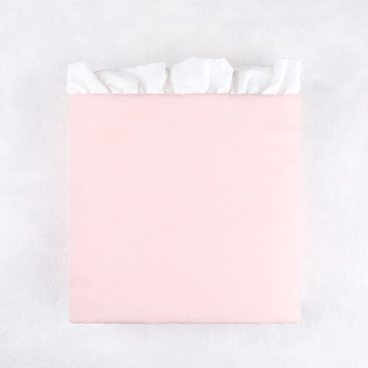 Blush Coral Pink Ruffle Crib Bedding Set Baby Girl Bedding Blanket Nursery Crib Skirt Set Baby Girl Crib Sheet (Ruffle Blanket)