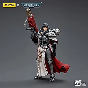JoyToy 1/18 Warhammer 40,000 Action Figure Adepta Sororitas Battle Sisters Order of The Argent Shroud Irmengard Model
