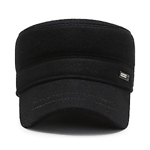 MRACSIY Mens Baseball Cap Winter Caps for Head Circumference 56-60cm (Black 11)