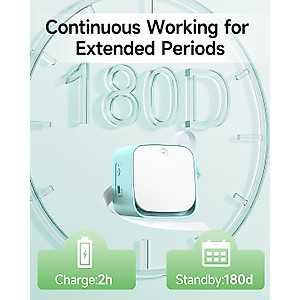 Vixic Bluetooth Label Maker Machine with Tape, 2024 Upgrade Version M960 Mini Small Label Printer, Wireless Labeler Makers with Multiple Templates sticker for Organizing Office Home, Green