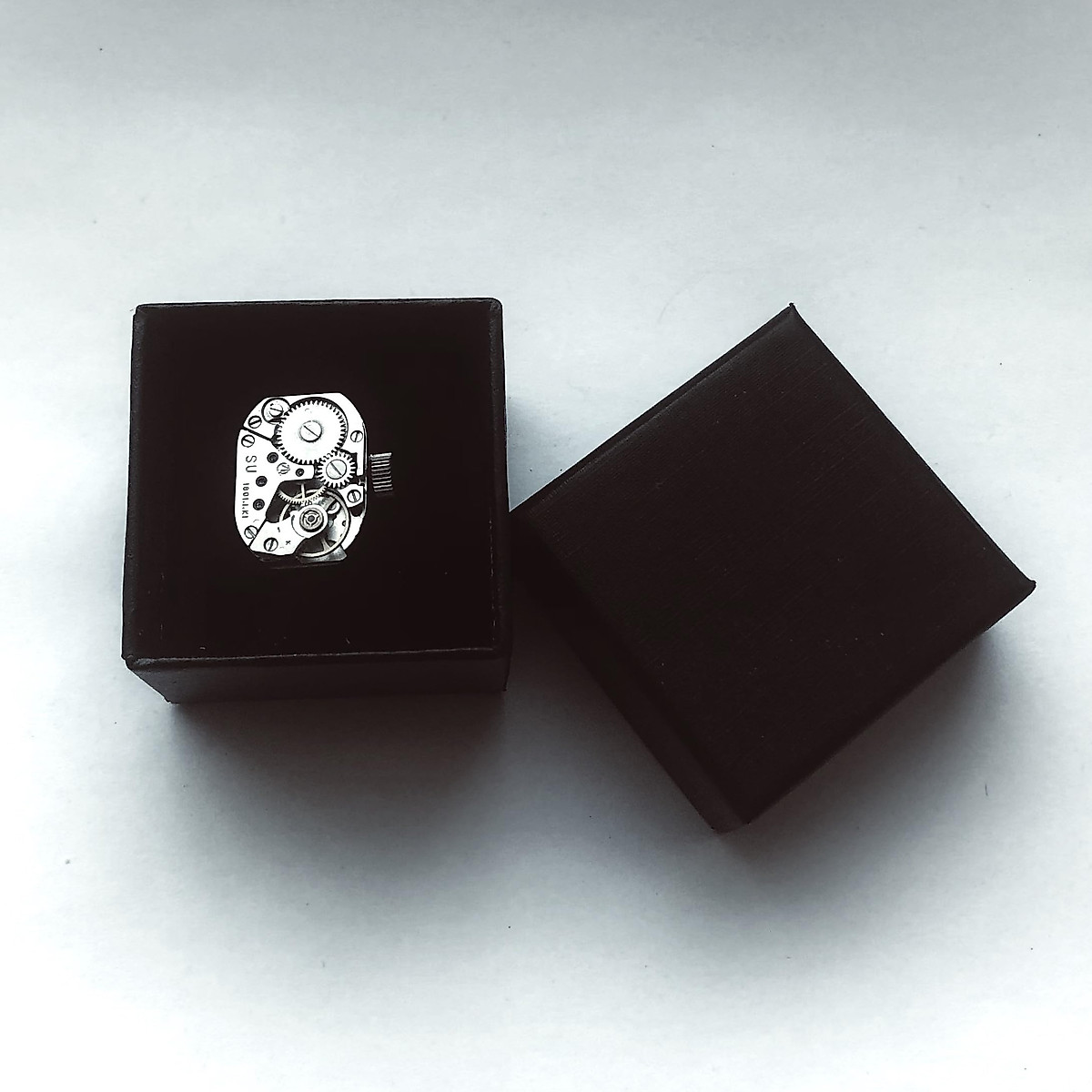 Steampunk Tie Pin Small Vintage Watch Movement Father's Day Tie Tack Lapel Pin Mechanical Jewel