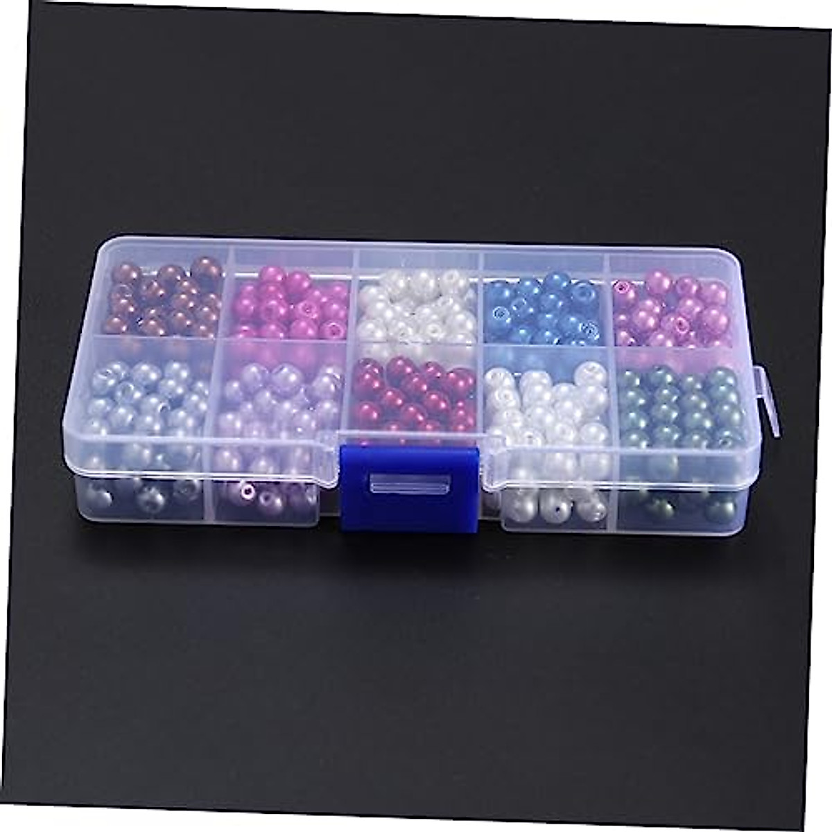 COHEALI 500pcs Glass Crystal Beads Bracelet Kit Beads Bracelets Beads Gemstone Round Loose Bead Box Set Mixed Crystal Jewel Beads Dyed Beads Round Beads for Necklace Making Suite Jewelry