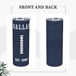 Ultrexo Dallas Tumblers Cup Insulation Travel Stainless Steel Mug Navy