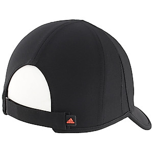 adidas Women's Superlite Relaxed Fit Performance Hat Older Model, Black/Signal Coral/Purple Tint, One Size