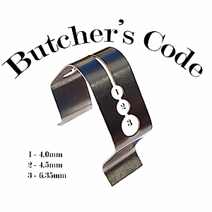 Butchers Code - Universal 3 Hole - 3 Pack - A Style - Grill Probe Clip - for Ambient Temperature Readings (3)