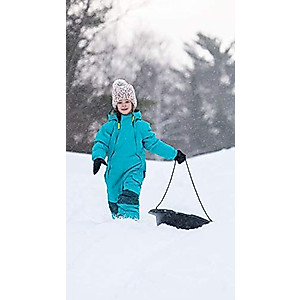 Pelican - Nomad 40 - LFT40PC06 - Multi-Purpose Utility Sled –– Toboggan – Heavy-Duty Polyethylene – High Walls – Safe and Secure (2020 Version), Black, 40 in