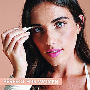 Sensica ‘Lumi’ Tweezers with Light - Precision Slant Tip Eyebrow Tweezers for Women with Finest Point Grip for Professional Results - Accurate, Durable, Hygienic