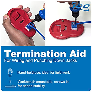 ICC CAT5e Keystone Jack with Slim Profile 180 Degree Punch Down, RJ45 UL Listed PoE++ TAA VoIP Compliant for Wall Plate or Patch Panel, Works with JackEasy Termination Tool, Blue 25 Pack