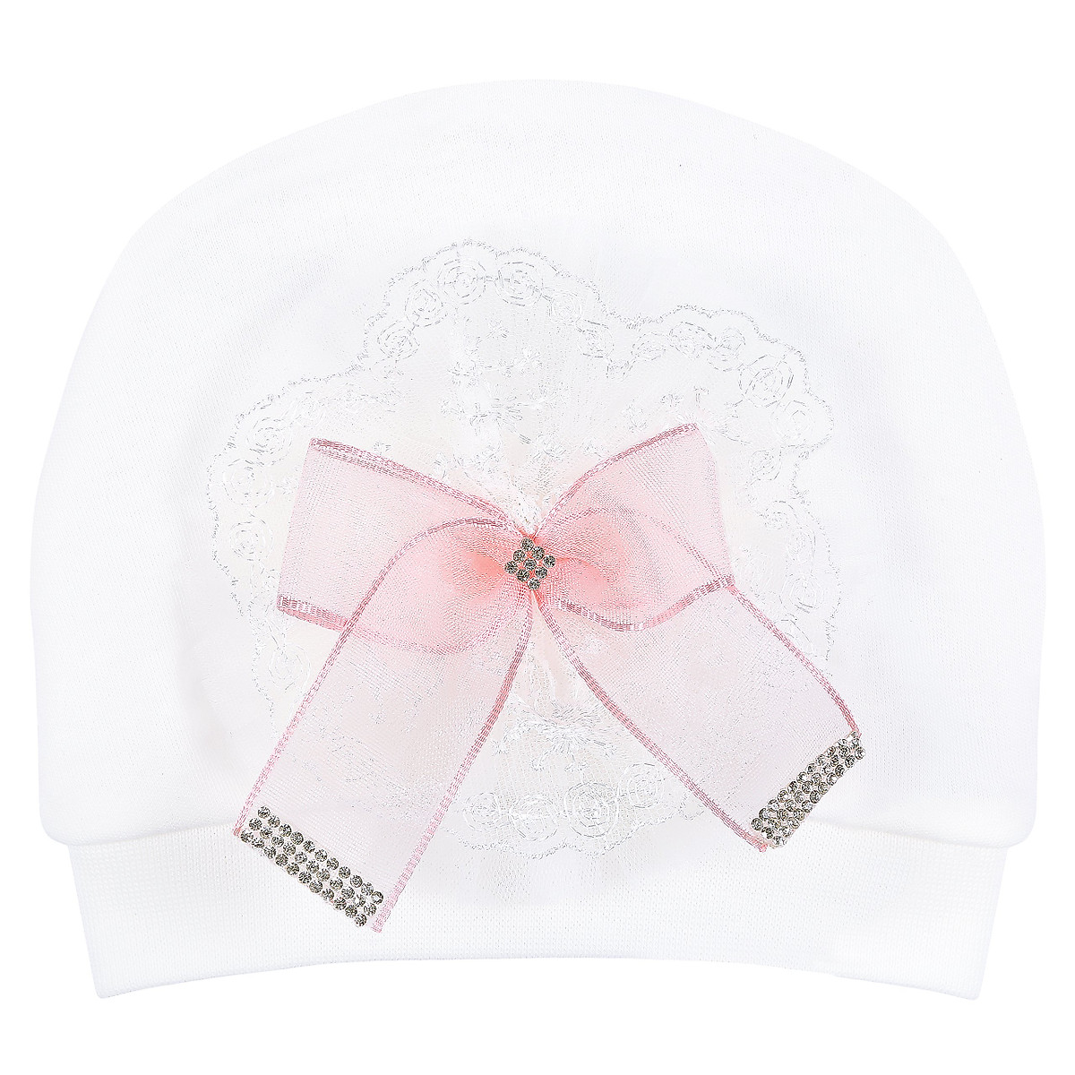 Lilax Baby Girl Jewels Crown Layette 3 Piece Gift Set 0-3 Months Pink