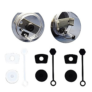 Universal size Stanley spill stopper 9 pcs, Stanley cup accessories,Stanley leak stopper Suitable for Stanley Cup H1.0/2.0 40oz/ 30oz. (Black and White)