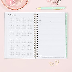 Blue Sky 2024 Weekly and Monthly Planner, January - December, 5" x 8", Frosted Cover, Wirebound, Laurel (144730)