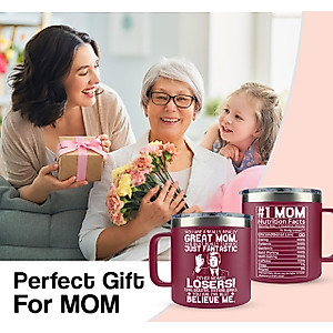 Mothers Day Gifts for Mom from Daughter, Son - Mom Gifts from Daughter, Son - Best Mom Gifts, Birthday Gifts for Mom, Mom Birthday Gifts Ideas, Funny Mom Gifts, Mom Present - Mom Novelty Mug 14Oz