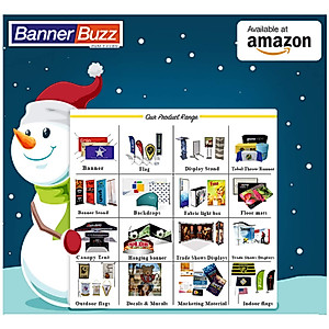 BannerBuzz Retractable Roll-Up Adjustable Banner Stand - Vertical Sign Holder for Trade Show Display, Indoor-Outdoor Events with Carrying Bag (Hardware Only, 2' Width X 5' Height)