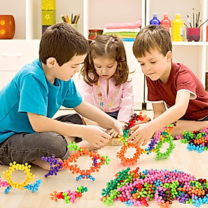 FALDAA 400 Pieces Building Blocks Kids STEM Toys Educational Building Toys Discs Sets Interlocking Solid Plastic Building Blocks for Preschoolers Kids Boys and Girls Aged 3+ Kids Toys (400PCS)
