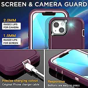 AICase for iPhone 13 Mini Case(5.4") with Glass Screen Protector, Heavy Duty Drop Protection Full Body Rugged Shockproof/Dust Proof Military Protective Tough Durable for iPhone 13 Mini 5.4"_5
