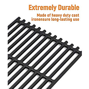 SHINESTAR 17'' x 9 1/2" Grill Grates for Charbroil Tru Infrared 463242716, 463276016, 463242715, Nexgrill 720-0882A, Lowe's 639322, Porcelain-enameled Cast-Iron Cooking Grid, Set of 3