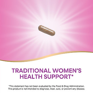 Nature's Way Black Cohosh Root, Traditional Support for Women's Health*, 540 mg per Serving, Non-GMO Project Verified, 180 Capsules (Packaging May Vary)