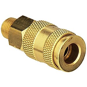 Milton Industries S-765 HI-Flo V-Style -FeetA,M,V-Feet 1/4-Inch MNPT Brass Body, Single