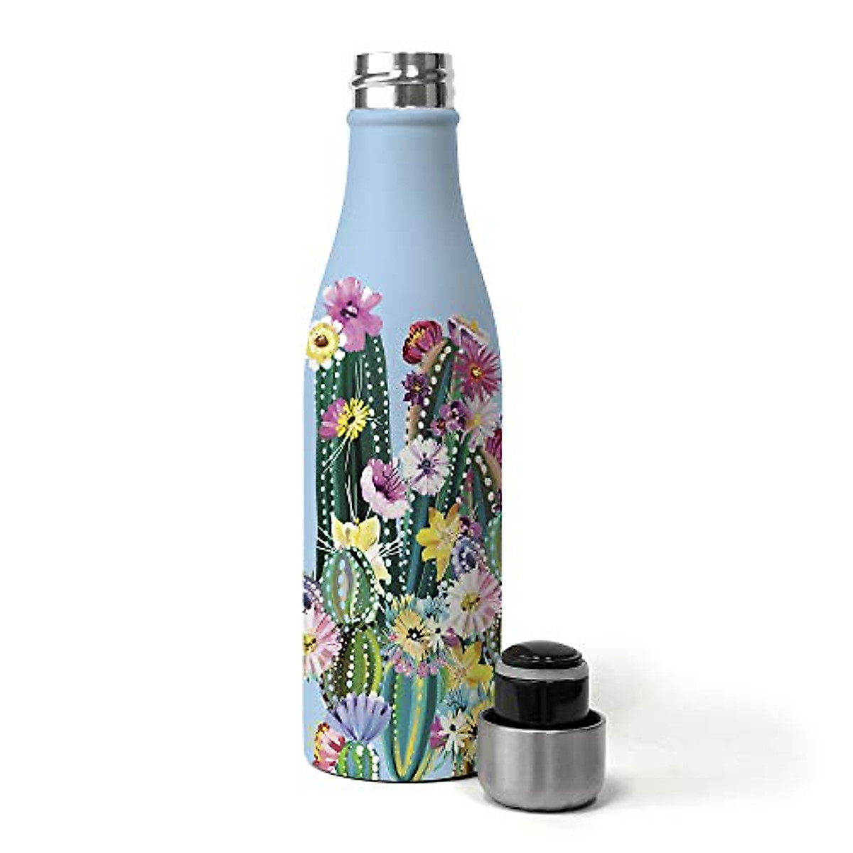 Studio Oh! WB100 Insulated Stainless Steel Water Bottle, 17 oz, Desert Blossoms