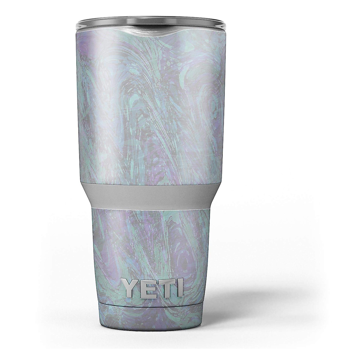 Design Skinz Purple Slate Marble Surface V22 - Skin Decal Vinyl Wrap Kit Compatible with The Yeti Rambler Cooler Tumbler Cups