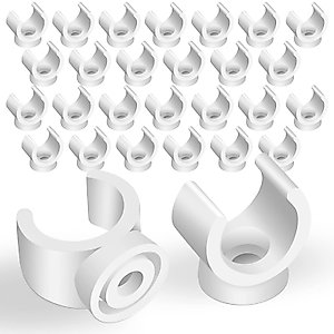 200pcs 1/2 Inch PEX Pipe Clamps Holder PEX Clips Pipe U-hook Support Hangers Plastic 16 mm PEX Holder Tubing PVC Water Pipe Socket
