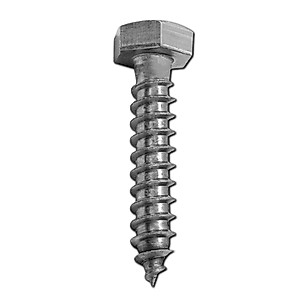 Stainless Steel Screws Lag Bolts Deck Lag Screw Stainless Steel Bolts Trailer Deck Screws Steel Building Stainless Screws Stainless Wood Screws Hex Head 1/4 x 3" (25 Pcs) Super-Deals-Shop