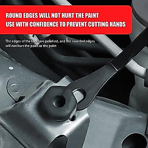 gunhunt 8 PCS Car No-Scratch Pry Tool Kit, POM Car Fastener Removal Screwdriver Set, Suitable for Removing Car Stereo, Dashboard, Door Panel Windows, Radio (Red)