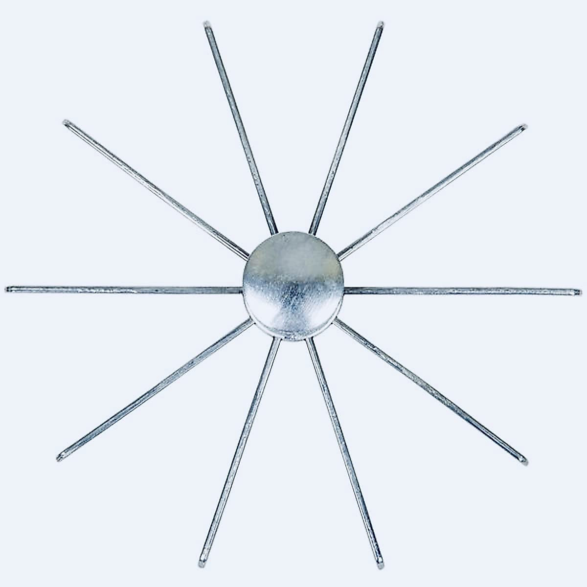 10 Cut Pie Marker, Cast Aluminum Guideline and Portion Divider, Commercial Grade Pie and Cake Marker by Tezzorio