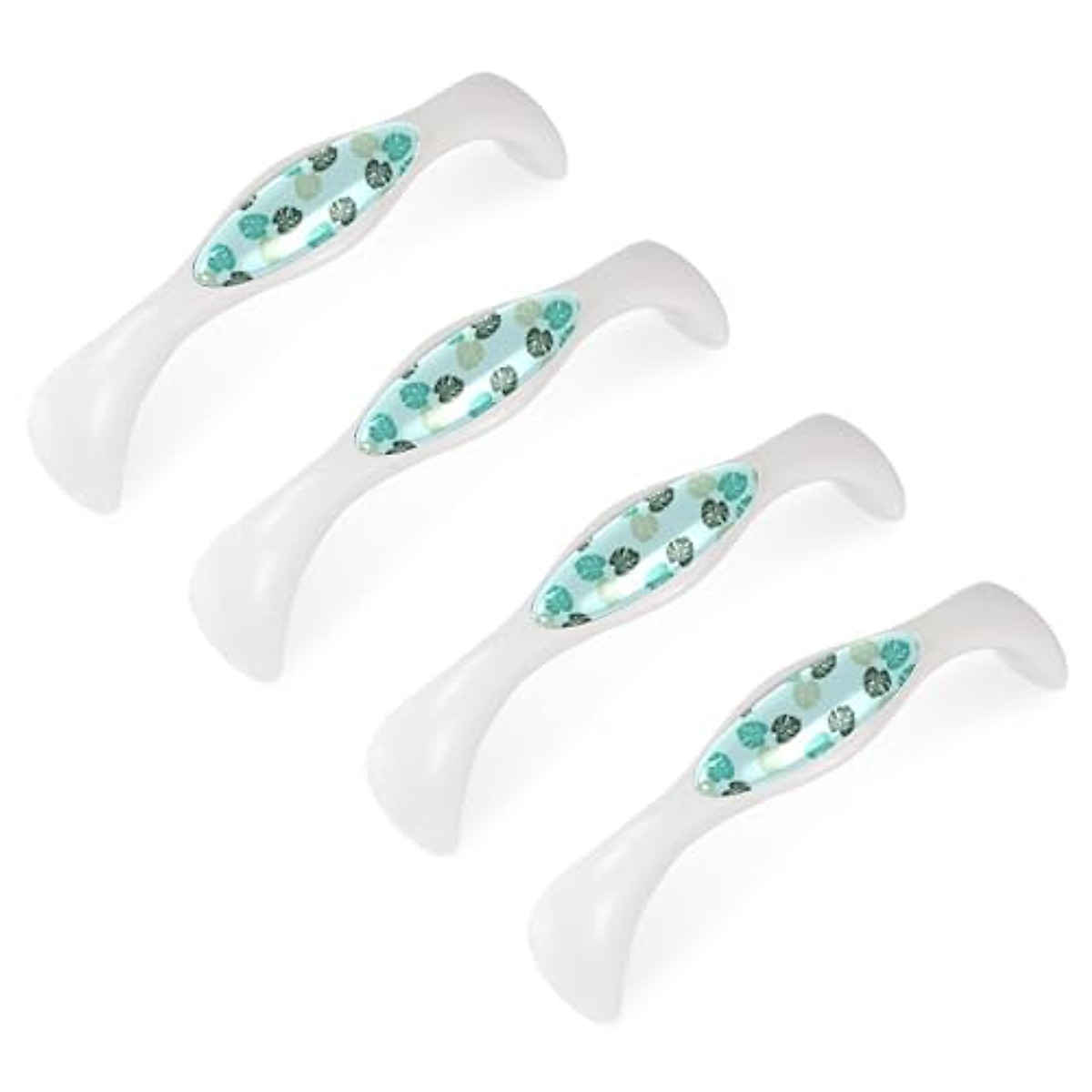 Pull Handle Fence Handle Long Cabinet Handles for Interior, Closet, Drawer, Outdoor, Garage, Leaves Simple