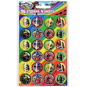 Zagtoon Miraculous Ladybug Water Bottle Set for Girls - School Supplies Bundle with 30 Oz Plus Stickers and More (Miraculous Gifts)