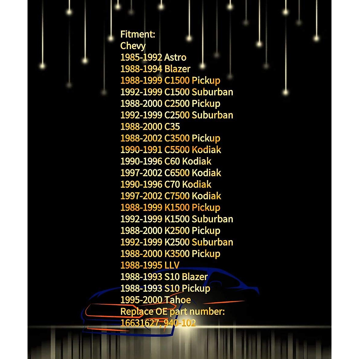 940-102 Power Door Lock Latch Actuator Assembly Front Left Driver Side for 1988-98 Truck Silverado Sierra Safari Astro Replace OE 16631627