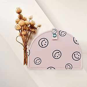 MESTOOTH Drawstring Makeup Bag Open Lay Flat,Large Capacity Cosmetic Bag For Women Purse With Compartments,Travel Toiletry Bag Accessories Organize (Green) (pink)