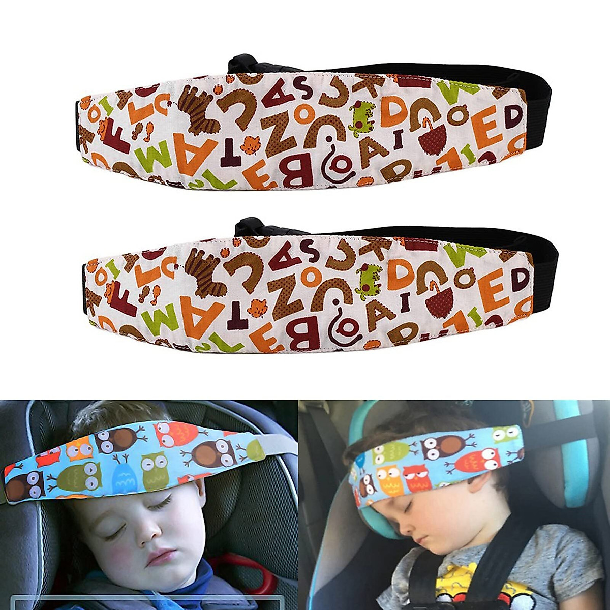 Baby Head Support for Car Seat-Head Band Strap Headrest, Stroller Carseat Sleeping Baby Carseat Head Support for Toddler Kids Children Child Infant Baby Interior Accessories for Car