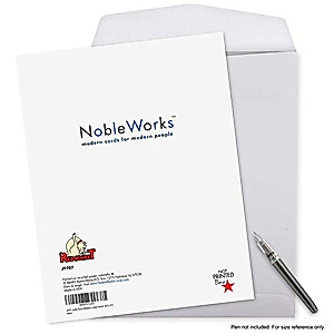 NobleWorks - Recovery Jumbo Greeting Card (Extra Large 8.5 x 11 Inch) - Encouragement, AA Sobriety Support Happy Anniversary Notecard from Group - One Day At A Time J9707