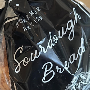 Large Beautiful Design Sourdough Bread Bags 50 Bread Bags For Homemade Bread with 50 Ties