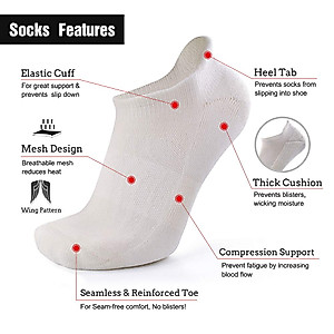 Busy Socks Wool Athletic Socks Women Hiking, Ladies Autumn Ankle Merino Wool Sport Socks for Cycling Running Tennis Golf, White, Medium, 3 Pairs
