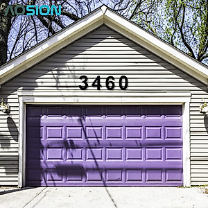 AOSION 8 Inch House Number,Floating Stainless Steel 304 Home Street Number Sign,Large Address Numbers with Screws,Easy to Install,Matt Black (Number 0)