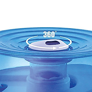 Crane Personal Ultrasonic Cool Mist Humidifier, for Home Bedroom Hotels Travel and Office, 0.2 Gallon, Filter Free, Blue and White