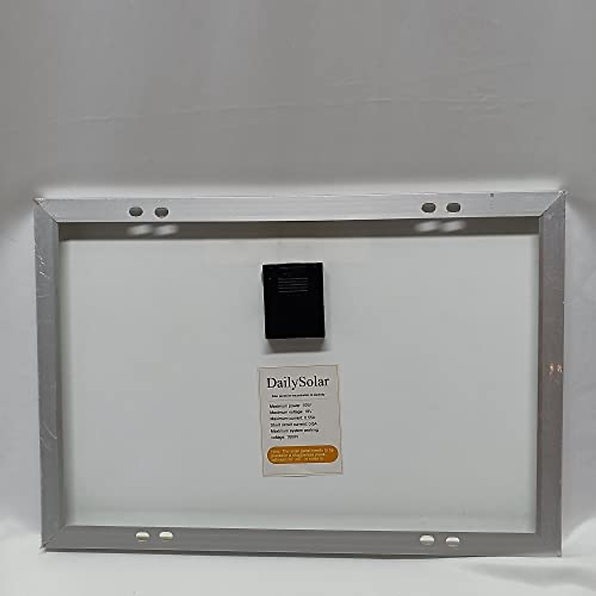 DailySolar Solar panels for the production of electricity,10W 18V Solar Panel High Efficiency Module Power for Battery, Boat, Gate Opener, Chicken Coop, Off-Grid Applications.