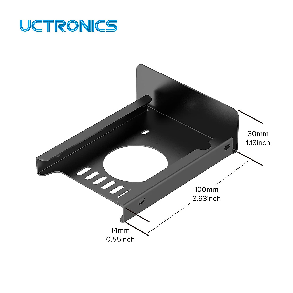 UCTRONICS SATA to USB 3.0 Adapter Cable, SSD Mounting Plate for 2.5" SSD, Compatible with Raspberry Pi 1U Rackmount, USB Cable and USB Keystone Jack