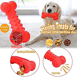 Doudele Dog Toys for Aggressive chewers Large Breed - Super Chewer Dog Toys Dog Toys Cheap Dog Toys (Red Beef Flavor)