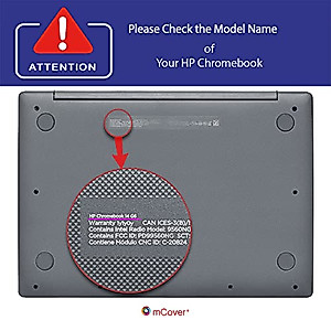 mCover Case Only Compatible for 2018~2020 14" HP Chromebook 14 G5 / 14-DBxxxx / 14-CA0xxx Series Laptop (NOT Fitting Other HP Models) - Clear