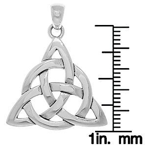 Jewelry Trends Sterling Silver Celtic Triquetra Circle of Life Pendant